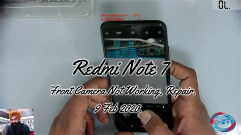 Redmi Note 7 Front Camera Not Working Repair PGT YouTube
