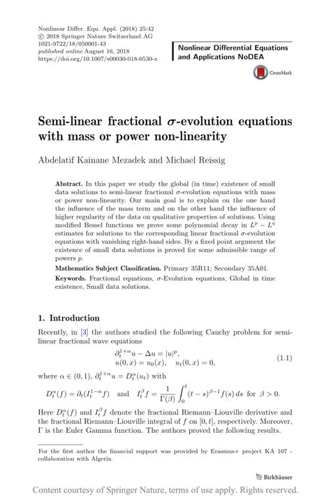 Semi Linear Fractional Varvec Sigma Evolution Equations With Mass Or Power Non Linearity