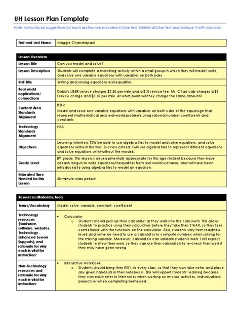 Model And Solve One Variable Equations Lp Download Free Pdf