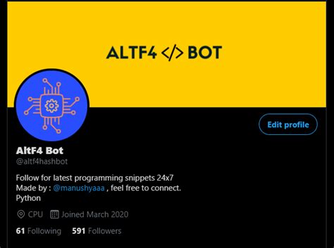 github manushyaaa altf4hashbot a twitter bot which retweets