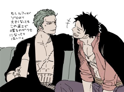 Monkey D Luffy And Roronoa Zoro One Piece Drawn By Neshogatsu Co Danbooru