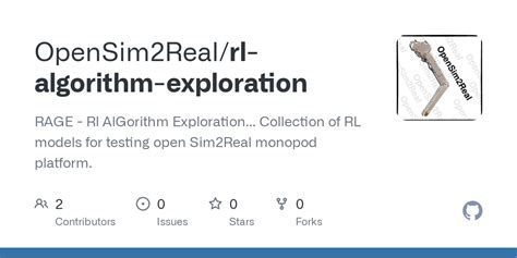 Github Opensim2realrl Algorithm Exploration Rage Rl Algorithm
