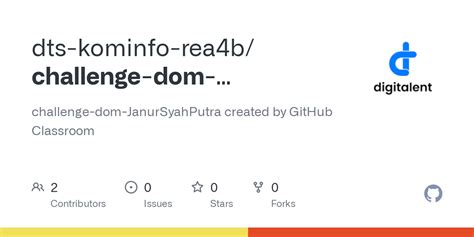 GitHub Dts Kominfo Rea4b Challenge Dom JanurSyahPutra Challenge Dom