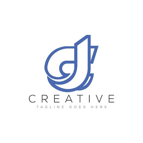 Ilustración de vector de plantilla de diseño de logotipo letra jc