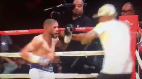 Hot Headed Boxer Batters Opponent Then Brawls With His Trainer Video