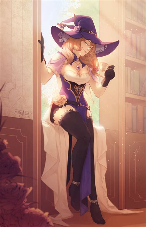 Genshin Impact Lisa By Fallingmist On Deviantart