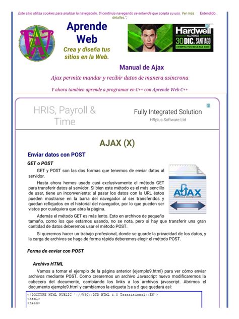 Enviar Datos Con Post En Ajax Pdf Script Java Servidor Web