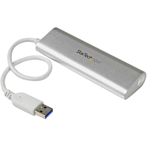 Startech Com Port Portable Usb Hub With Built In Cable Aluminum And Compact Usb Hub