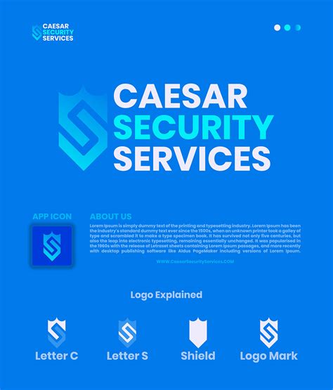 Caesar Security Services Modern Security Branding 2 Images Behance