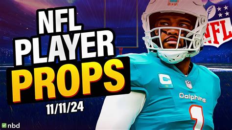Monday 1111 Night Football Nfl Picks And Player Props Dolphins Vs