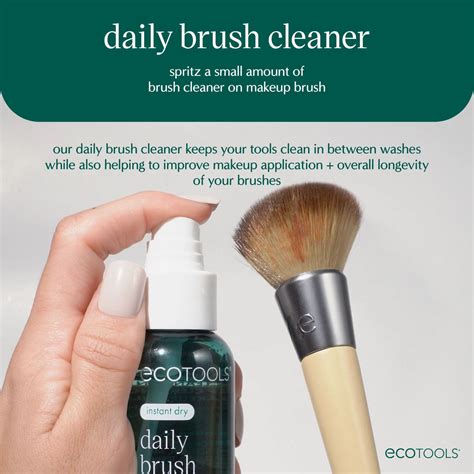 Ecotools Daily Brush Cleaner Makeup Brush Cleanser Spray Quick Dry