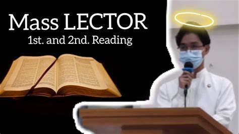 1st And 2nd Reading Mass Lector Youtube