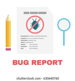 Bug Report Qa Testing Software Testing Stock Vector Royalty Free