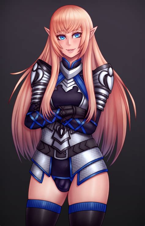 Trap Elf Knight By Lowegule Hentai Foundry