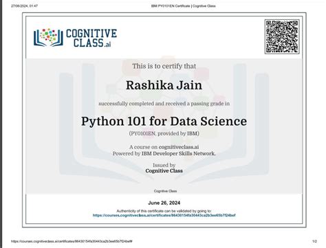 rashika jain on linkedin python certification datascience programming lifelonglearning