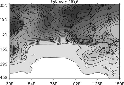 3 Average Model Calculated Co Surface Mixing Ratios Ppbv Over The