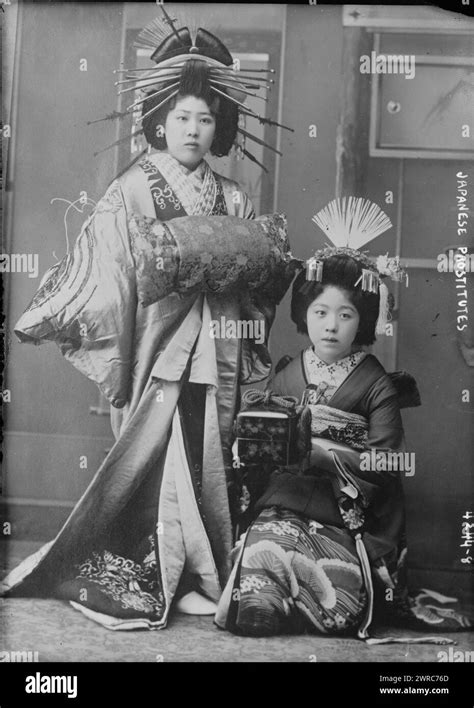 Japanese Prostitutes Photo Shows Two Geisha Girls Between Ca 1915