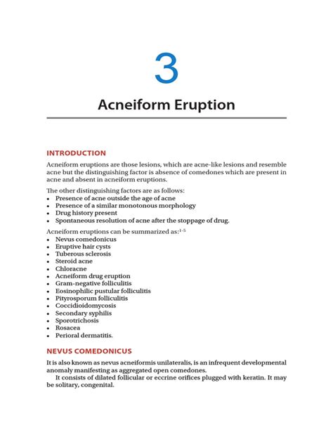 Chapter 03 Acneiform Eruption Pdf Acne Vulgaris Medical Specialties