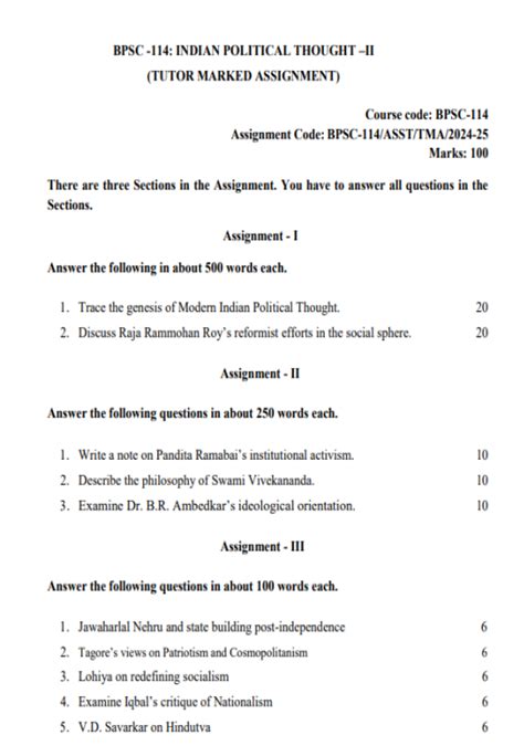 BPSC IGNOU Solved Assignments English PDF Download IGNOU Galaxy