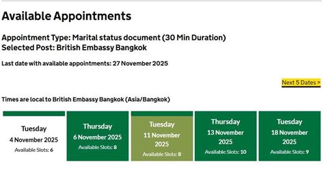 📌 Uk Affirmation Of Marital Status Appointment Availability For Those