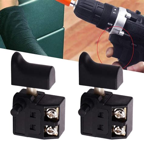 2× Speed Regulating Switch 250v Trigger Button Switch For Electric