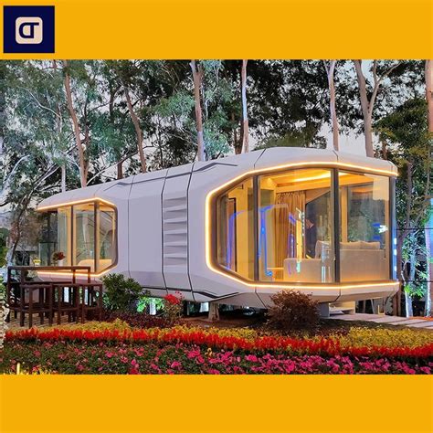 Movable Prefab House Flat Pack Houses Tiny House Booth Shop Capsule