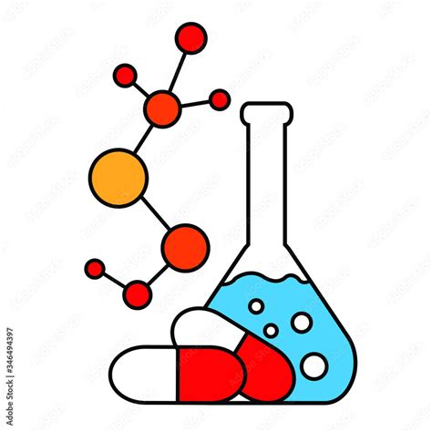 Pharmaceutical Engineering Vector Icon Drug Formulating Illustration