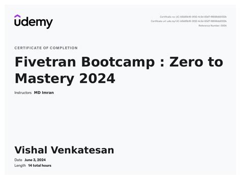 Vishal Venkatesan On Linkedin Happy To Share I Have Completed Udemy