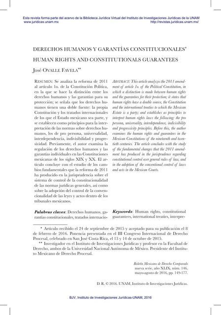 Derechos Humanos Y Garantías Constitucionales Mitesisdederecho Udocz