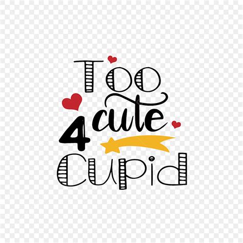 Svg Hand Drawn Too Cute 4 Cupid Black English Alphabet Line Drawing