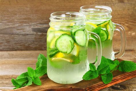Sassy Water Fresh Cool Water With Cucumber Lemon Ginger And Mint