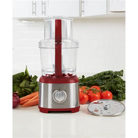 Kenmore 11 Cup Food Processor And Vegetable Chopper Red And Silver On