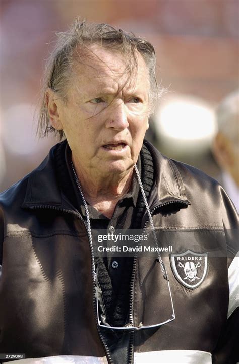 Team Owner Al Davis Of The Oakland Raiders Looks On Prior To The Game