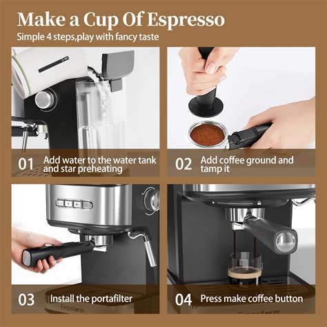 Multifunctional Semi Automatic Coffee Maker Espresso Machine With