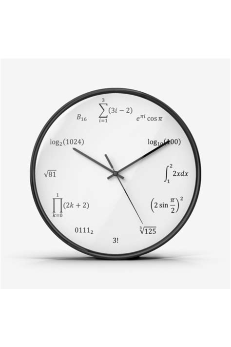 Math Equations And Notations Wall Clock Silent Non Ticking Quality