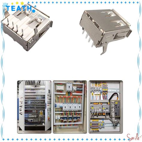 Teath พอร์ตมาตรฐาน Usb Type A ไร้ขอบ 90 องศา Af Type แจ็คเชื่อมต่อ Usb