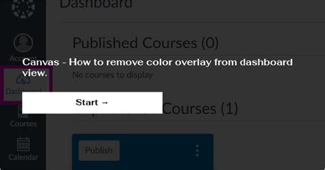 Canvas How To Remove Color Overlay From Dashboard View