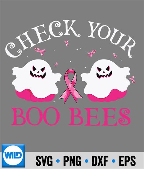 Halloween Svg Check Your Boo Bees Breast Cancer Pumpkin Halloween Svg