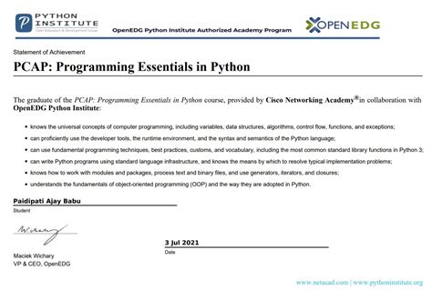 Ajaybabu Paidipati On Linkedin Cisco Cisconetworkingacademy Python