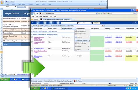 Excel Project Management Alternative TrackerSuite Net
