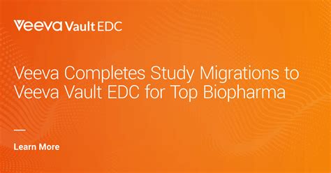 Veeva Completes Study Migrations To Veeva Vault EDC For Top Biopharma