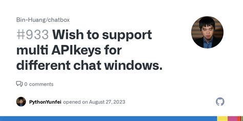Wish To Support Multi Apikeys For Different Chat Windows · Issue 933