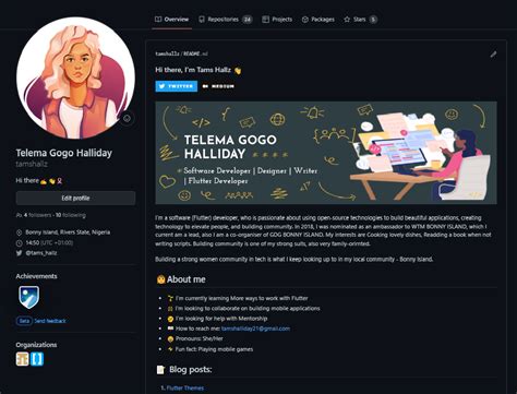 adding readme page on your github profile by telema gogo halliday