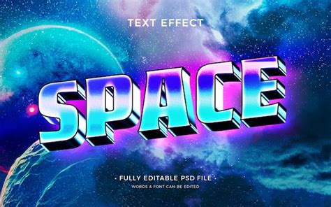 Premium Psd Science Fiction Text Effect