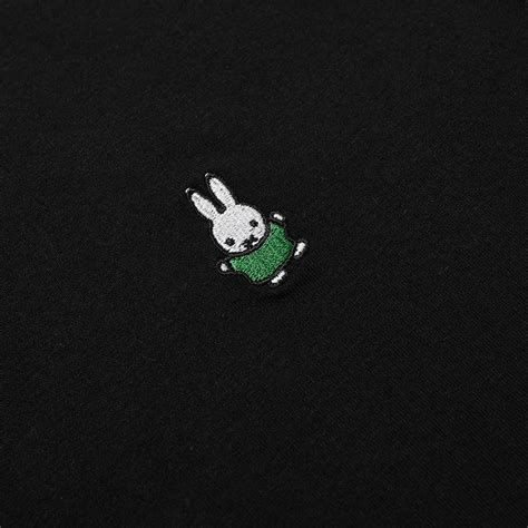 Pop Trading Company X Miffy Embroidered T Shirt Black End Sg