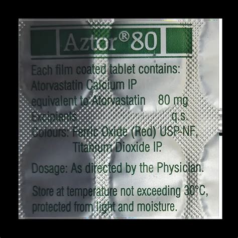 Aztor 80mg Tablet 15s Price Uses Side Effects And Substitutes Medkart