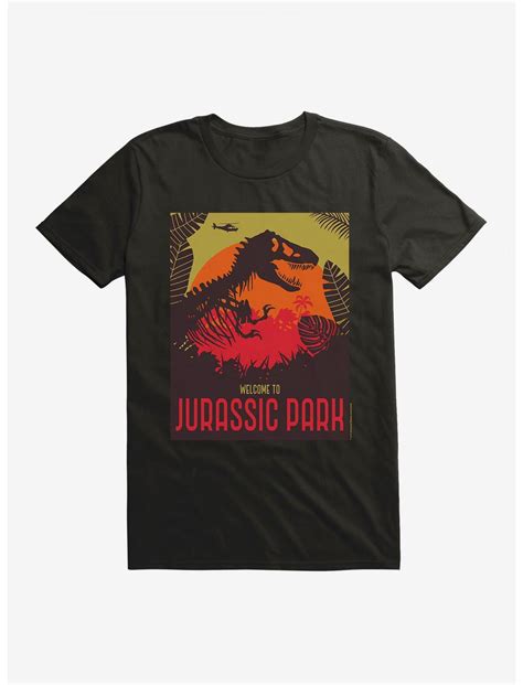 Jurassic Park Welcome Sunset T Shirt Boxlunch
