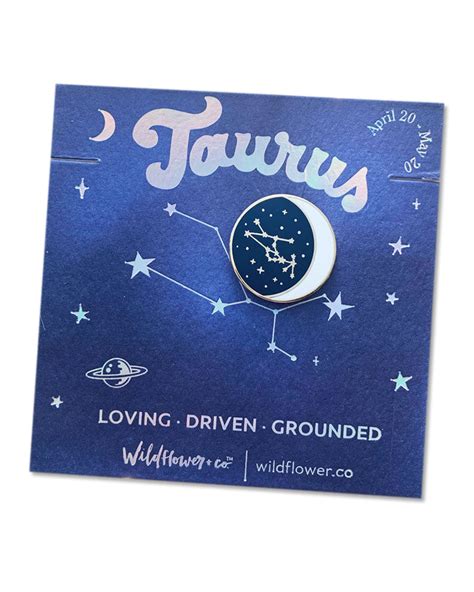Taurus Zodiac Constellation Pin