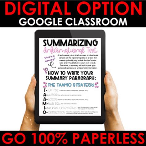 Free Summarizing Informational Text Anchor Charts Printables