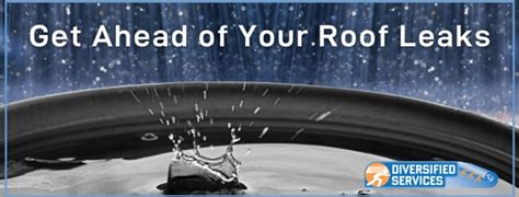 Get Ahead Of Commercial Roof Leaks Diversified Services